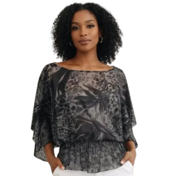 Miley Cyrus & Max Azria | Tops | Miley Cyrus Max Azria Printed Flowy ...